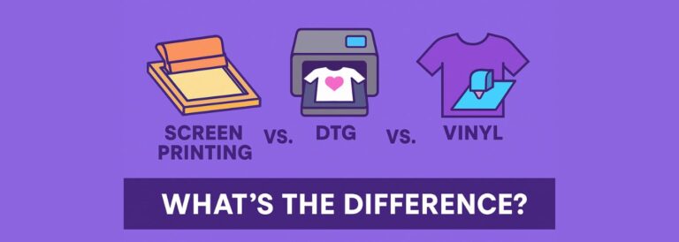 The Difference In Screen Printing, DTG, and Vinyl | Customistic